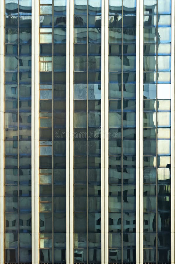 Reflections in Glass Windows of Modern Building Stock Image - Image of ...