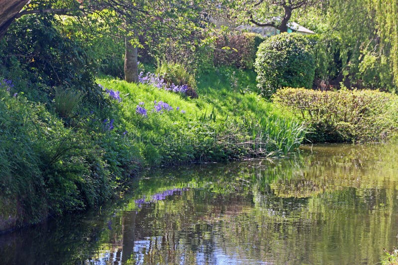 Path by the Tiverton Canal, Devon Stock Image - Image of trail ...