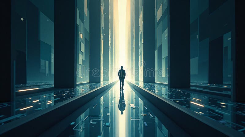 Reflections of the Inner Journey Stock Illustration - Illustration of ...