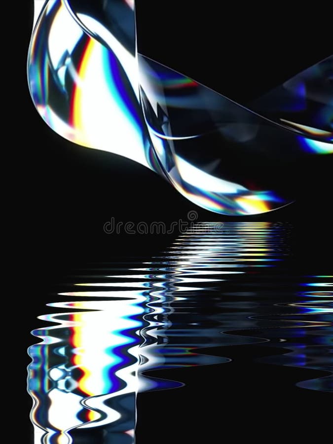 Reflections of Light Abstract Background Shapes Blurs Colors Stock ...