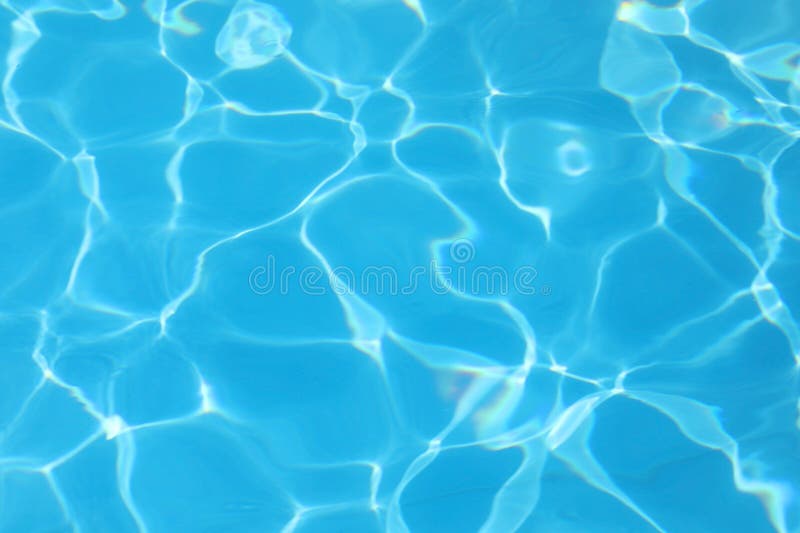 Reflections of Light on the Blue Water of the Empty Swimming Pool Ideal ...