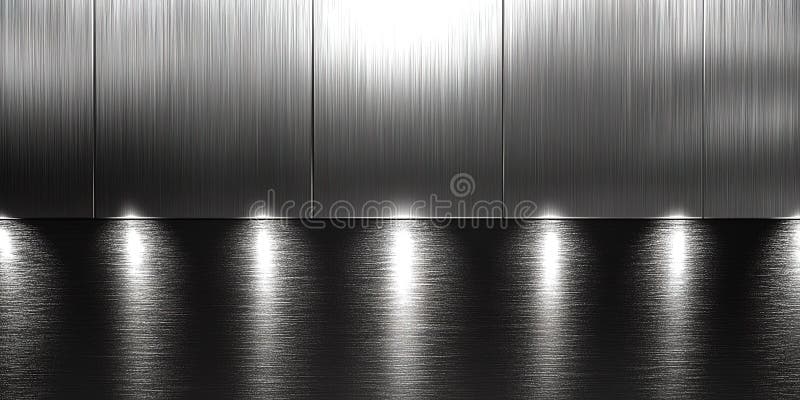 Reflections of Light on Polished Metallic Surfaces in a Modern Interior ...