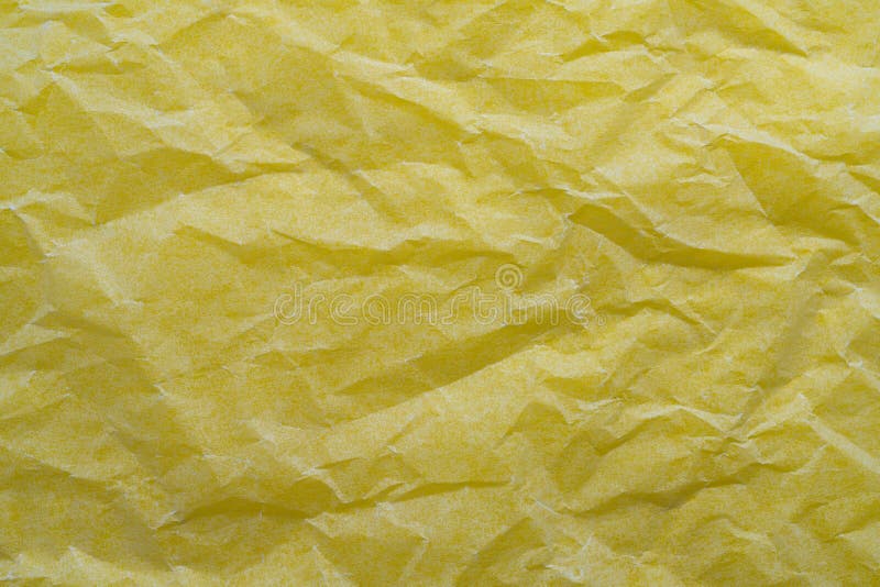 Crumpled Paper on a Yellow Surface Stock Image - Image of blank, empty ...