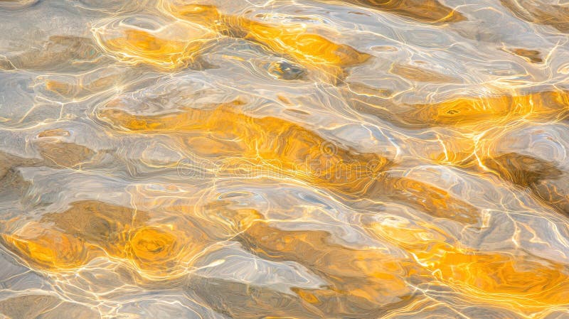 Reflections of Light on Water S Surface Stock Image - Image of depth ...