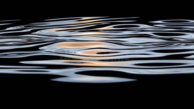 Reflections of Light on Water S Surface Stock Photo - Image of warm ...