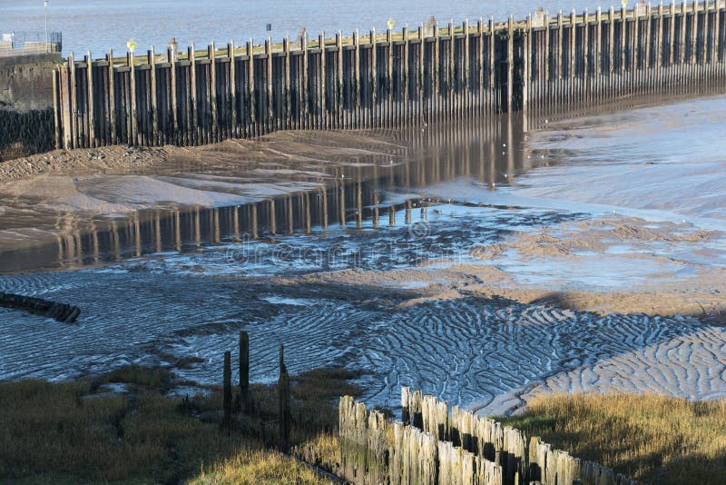 Dockside mudflats stock photo. Image of estuary, tidal - 112208474
