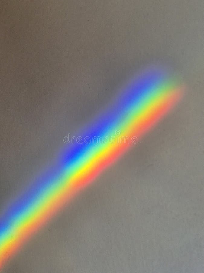 Reflections of the Passage of Light Forming a Rainbow Stock Image ...