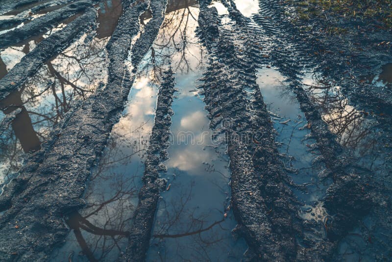 Reflections in puddle stock image. Image of puddle, cloud - 87645795