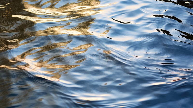 Reflections River Water Texture Stock Illustration - Illustration of ...