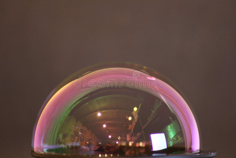 Reflections in a Soap Bubble. Stock Image - Image of reflections, stage ...