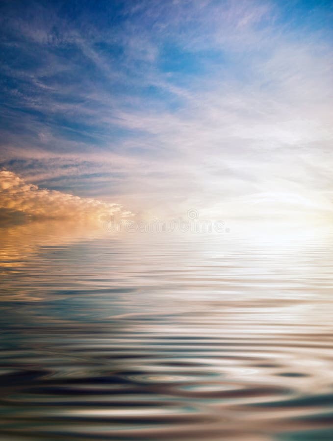 Reflections of Sunset in Lake Water Stock Photo - Image of reflection ...