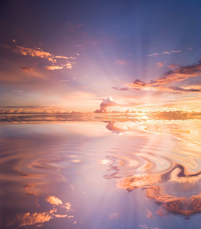 Reflections of sunset stock photo. Image of reflection - 50442258