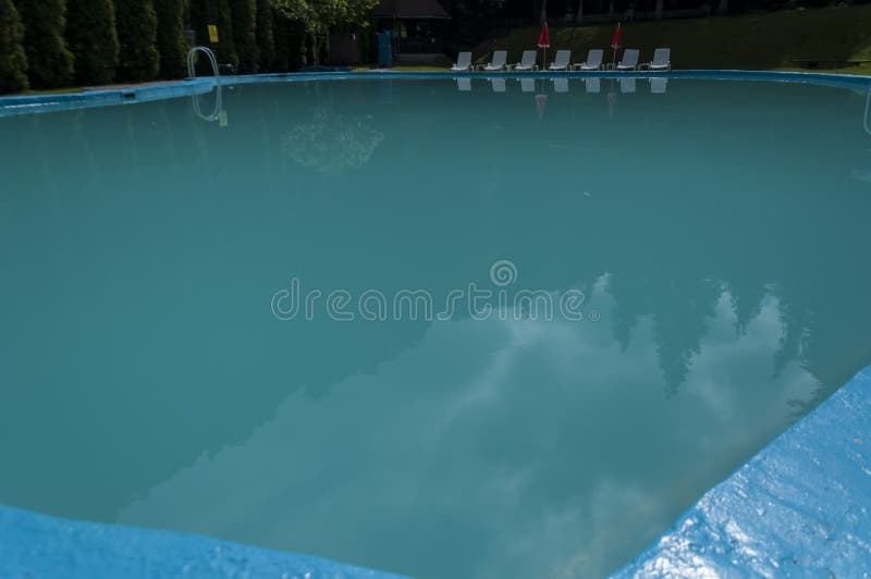 Reflections in a Swimming Pool Stock Image - Image of summer, vacations ...