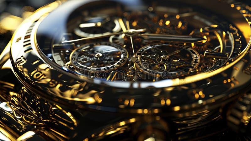 Reflections of Time stock illustration. Illustration of light - 302253151