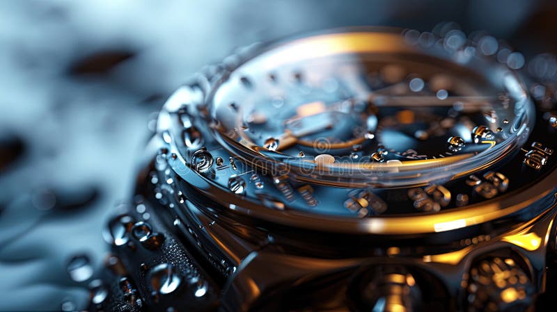 Reflections of Time stock illustration. Illustration of watch - 302255932