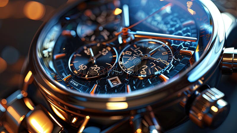 Reflections of Time stock illustration. Illustration of computer ...