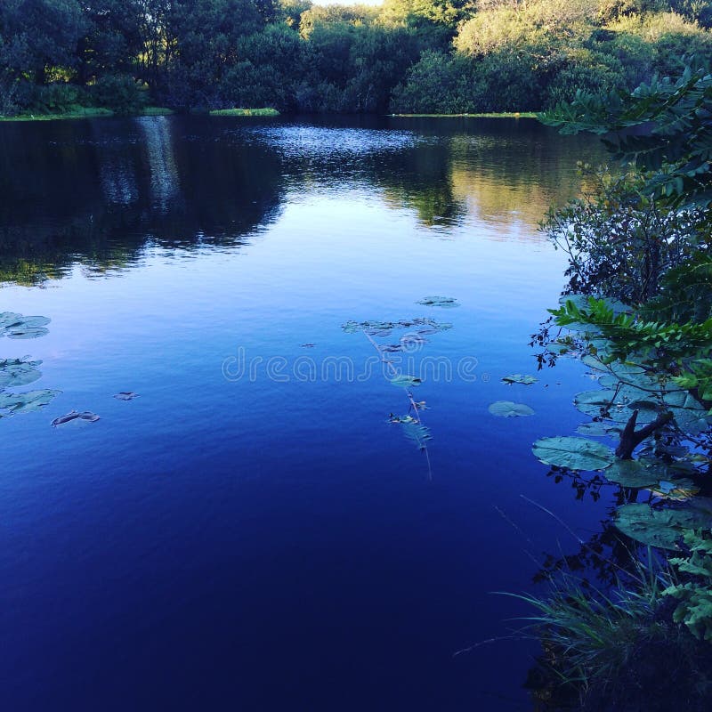 Reflections on Water Clouds are Sublime Stock Photo - Image of cornish ...
