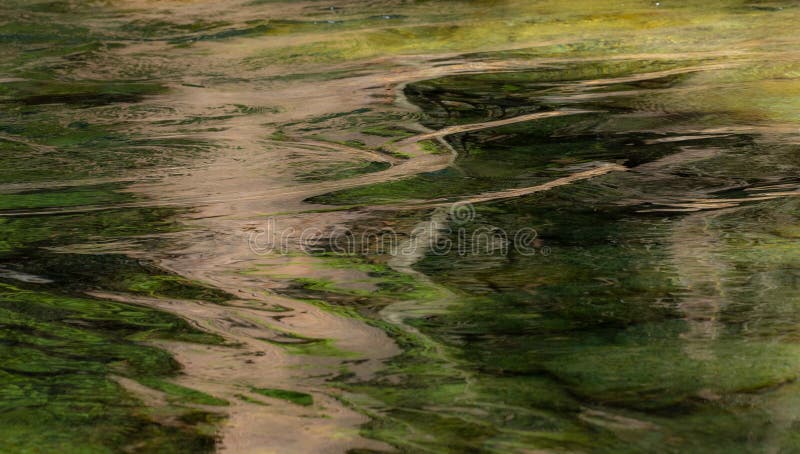 Reflections on Water Create an Abstract Pattern Stock Photo - Image of ...