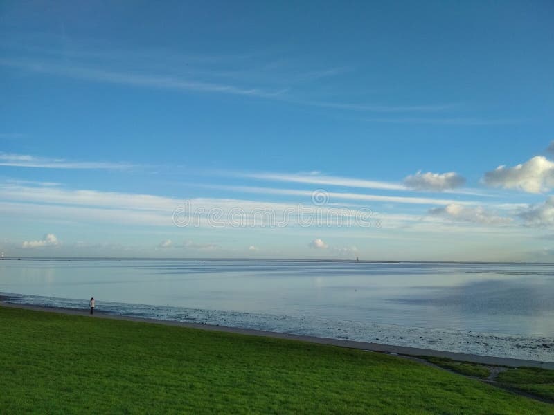 Wilhelmshaven beach stock photo. Image of north, water - 32331826
