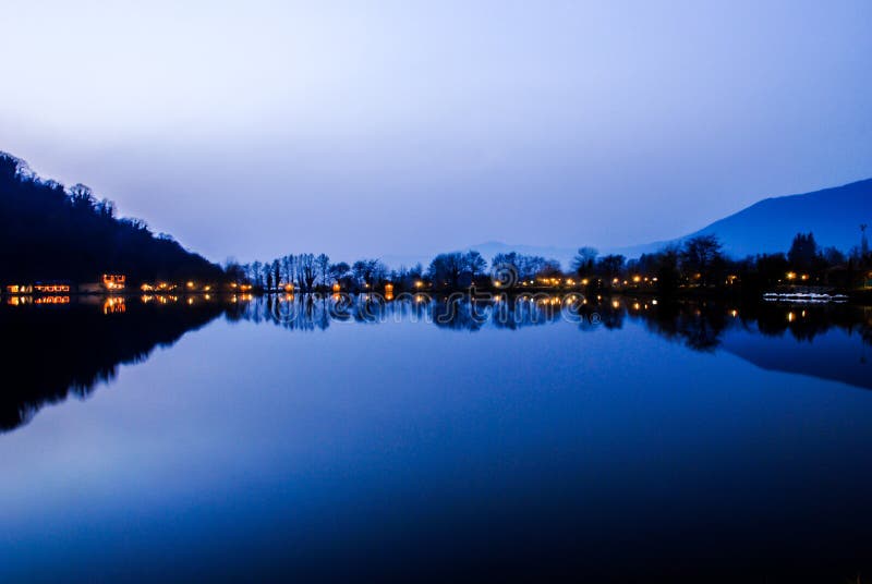 Reflections on Water Surface Stock Image - Image of national, morning ...