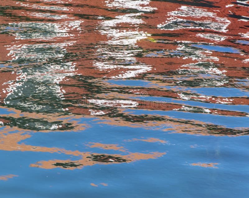Reflections on the Water Surface 7 Stock Image - Image of ripples, oily ...