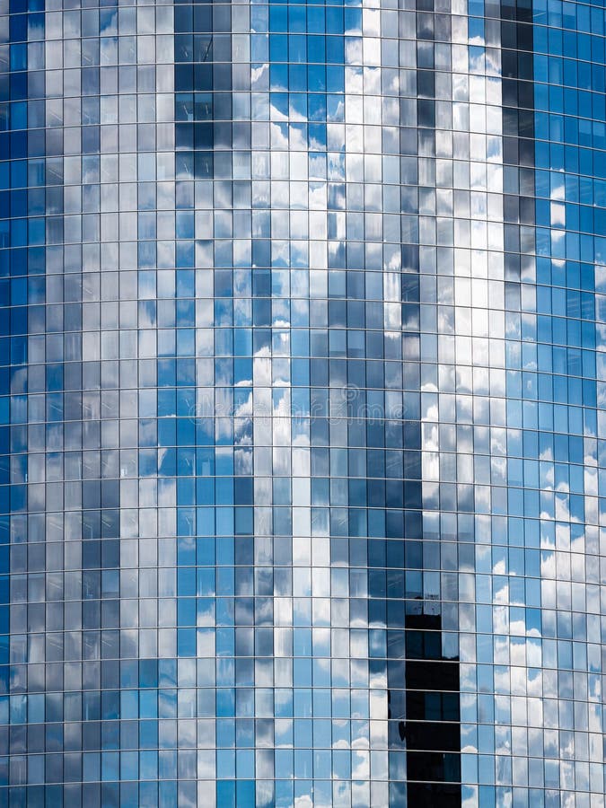 Reflections in windows stock photo. Image of high, buildings - 94602818