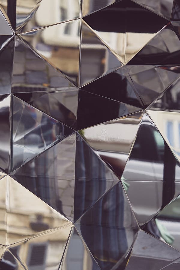 Reflective Abstract Surface with Immersive 3D Effect. Mirror Abstract ...