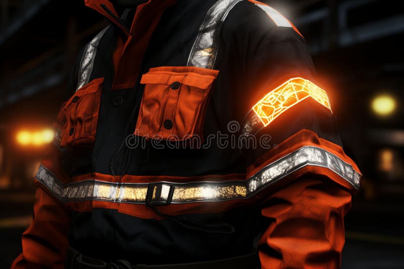 Reflective Armbands for Enhanced Visibility during Stock Illustration ...