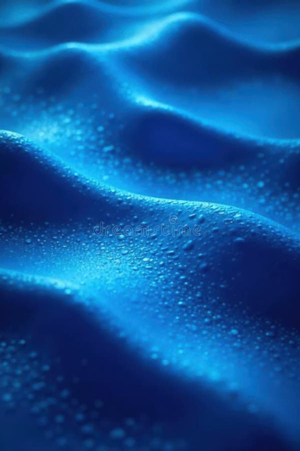 Reflective Blue Waves, Undulating Design, Deep Backdrop, Ocean, Design ...
