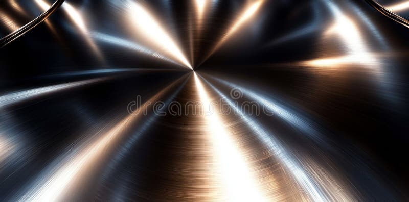 A Reflective Brushed Metal Surface Gleaming in an Industrial Area ...