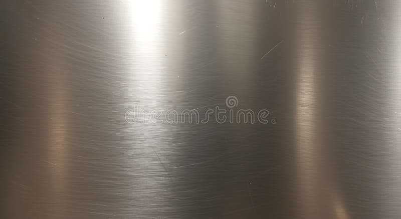 Brushed Metal Texture: Steel Background with Light Reflections Stock ...
