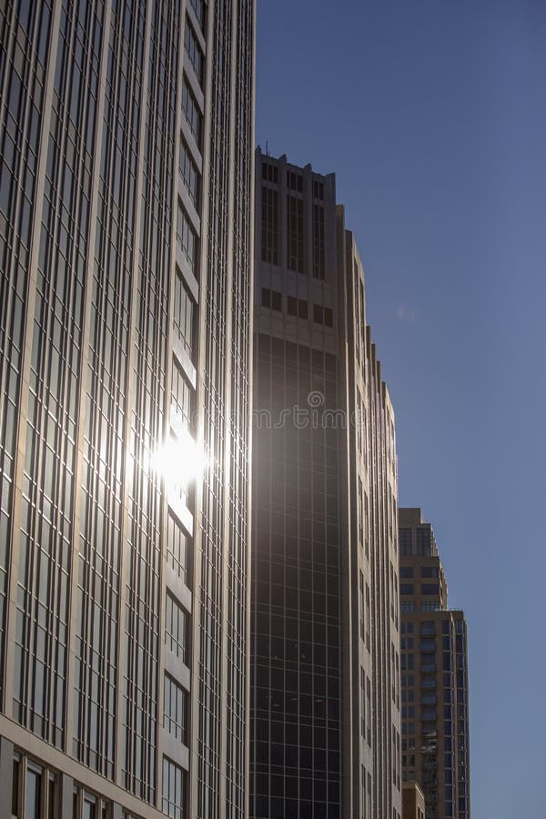 Reflective Buildings Downtown Salt Lake Stock Image - Image of ...
