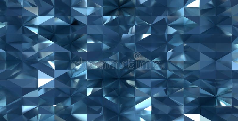 Reflective Crystal Surface Texture. 3D Render. Stock Illustration ...