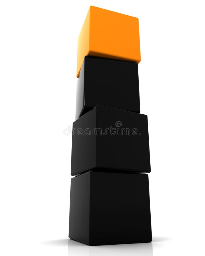 Reflective cubes stock illustration. Illustration of shape - 17759418