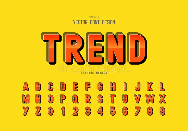 Reflective Font and Alphabet Vector, Gradient Style Typeface Letter and ...