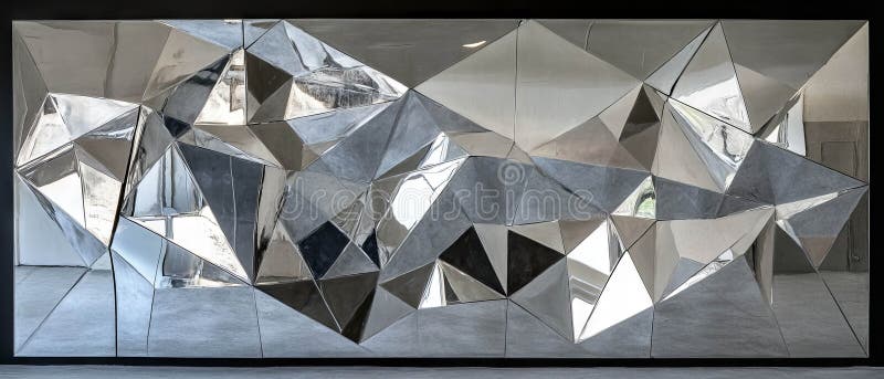 Reflective Geometric Mirrors Showcasing Modern Abstract Design and ...