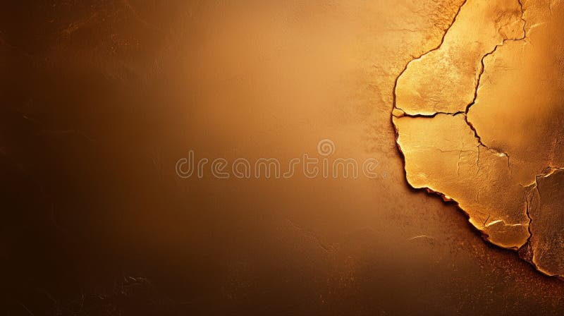 Reflective Gold Metal Texture Showcasing Cracks and Variations in ...