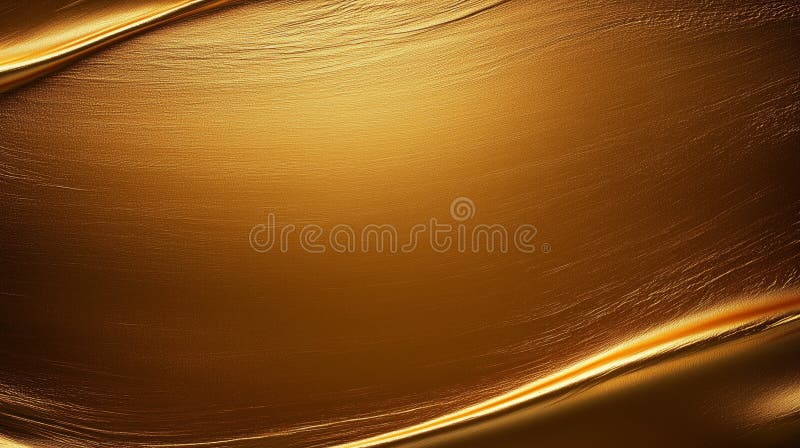 Reflective Gold Metal Texture Showcasing Smooth and Shiny Surface with ...
