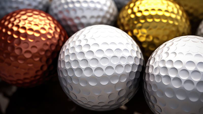 Reflective Golf Ball Texture Stock Illustration - Illustration of ...