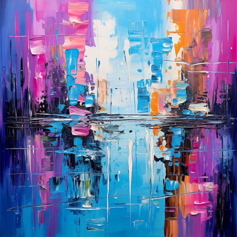 Reflective Harmony: Abstract Reflections Merging in Perfect Balance ...