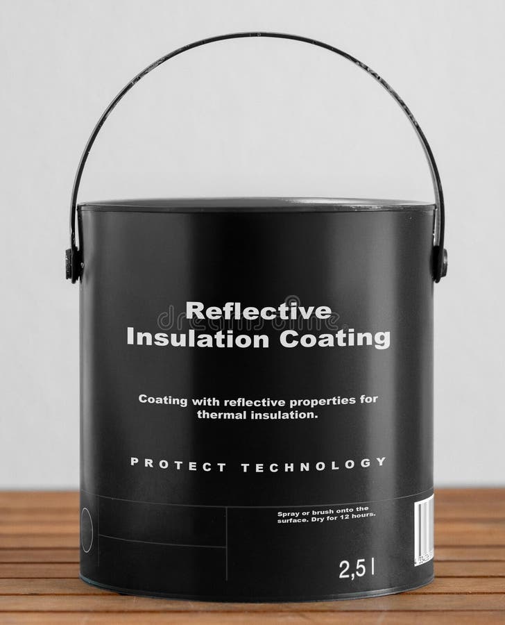 Reflective Insulation Coating Coating with Reflective Stock Photo ...