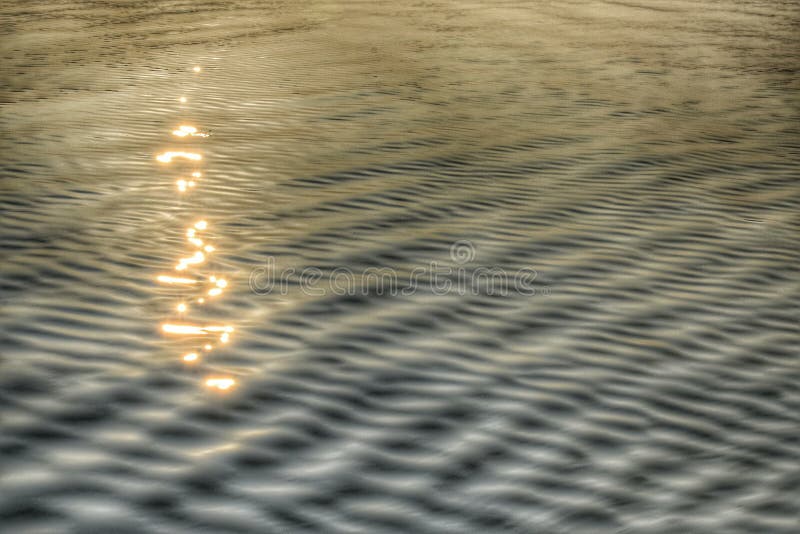Reflective Light Image Description: Rippled Reflections on the Water ...