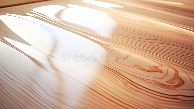 Reflective Light Wood Surface Stock Illustration - Illustration of ...