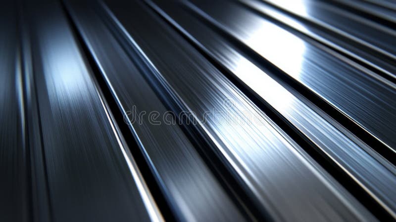 Reflective Metal Bars Parallel Lines Industrial Texture Stock ...