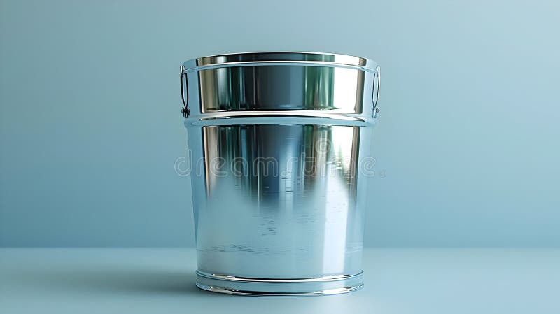 Reflective Metal Container 3D Render Stock Illustration - Illustration ...