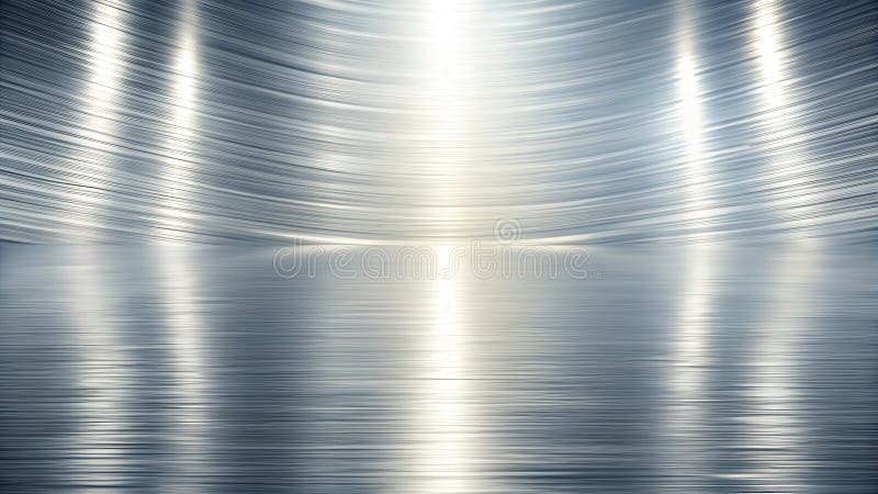 Reflective Metal Surface with Light Streaks and Polished Floor ...