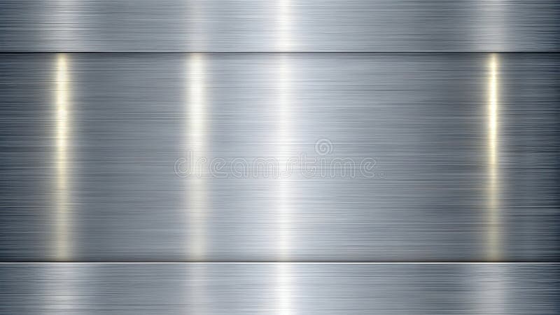 Reflective Metal Surface with Polished Steel Texture and Subtle ...