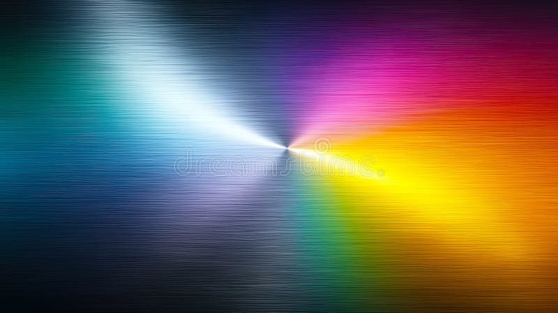 Reflective Metallic Chrome Background with Vibrant Rainbow Gradient and ...