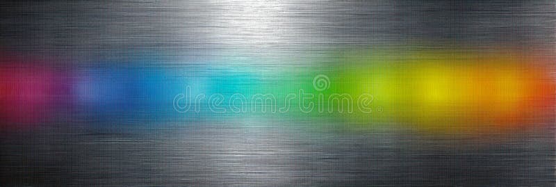 Reflective Metallic Chrome Surface with a Vibrant Rainbow Gradient and ...