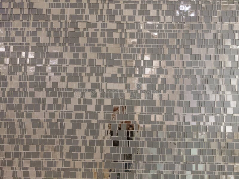 Reflective Mirror and Non-Reflecting Wall Decoration Stock Photo ...